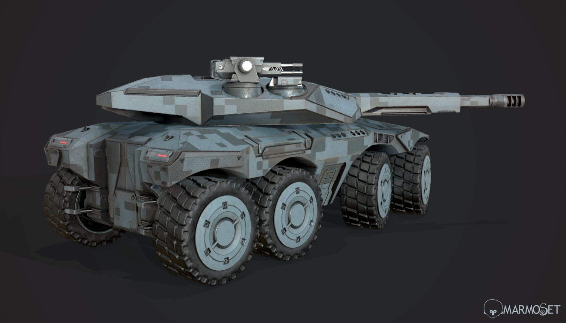 3D sci-fi apc concept - TurboSquid 1391174
