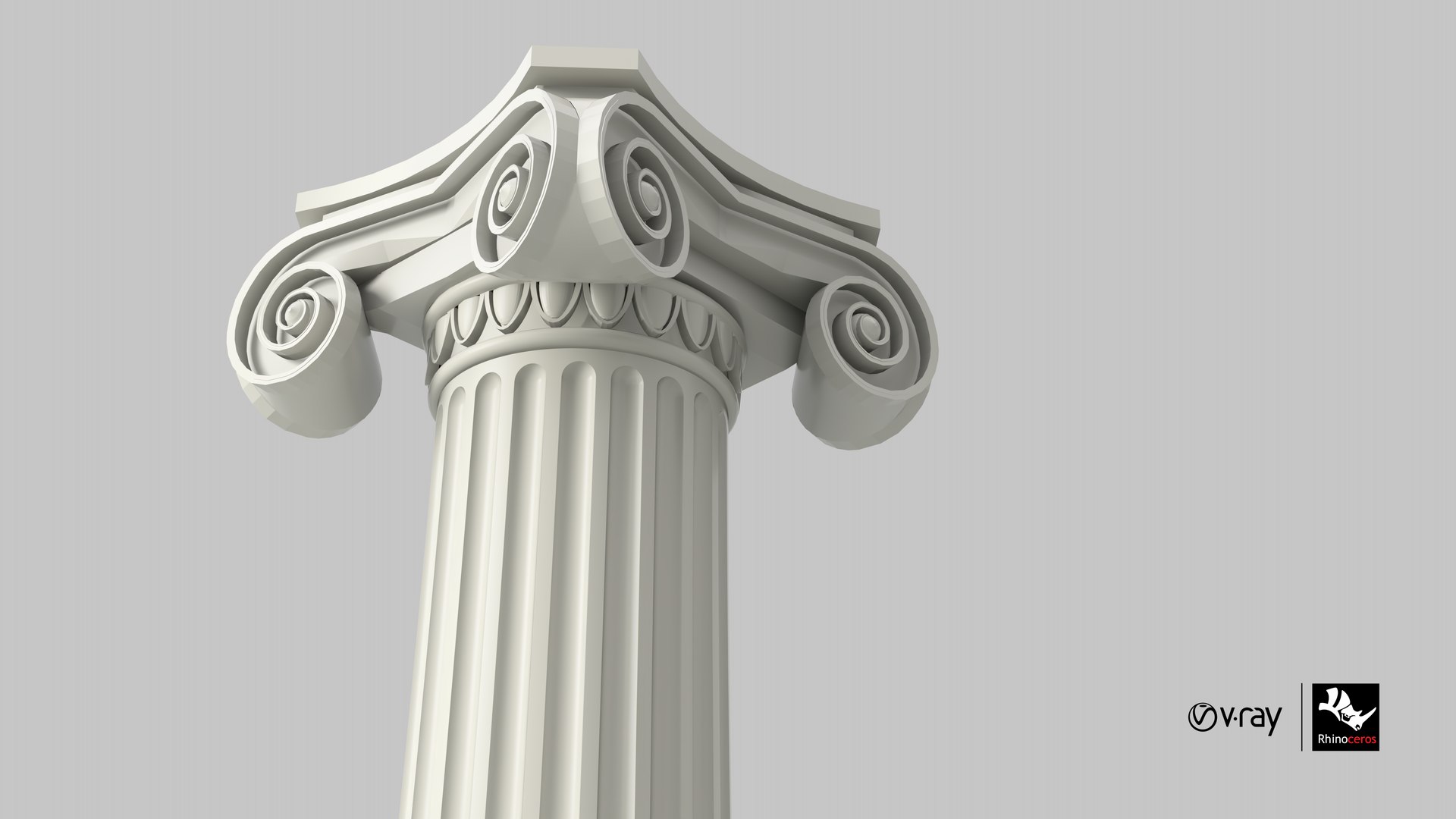 3D Ionic Order Columns Model - TurboSquid 2223121