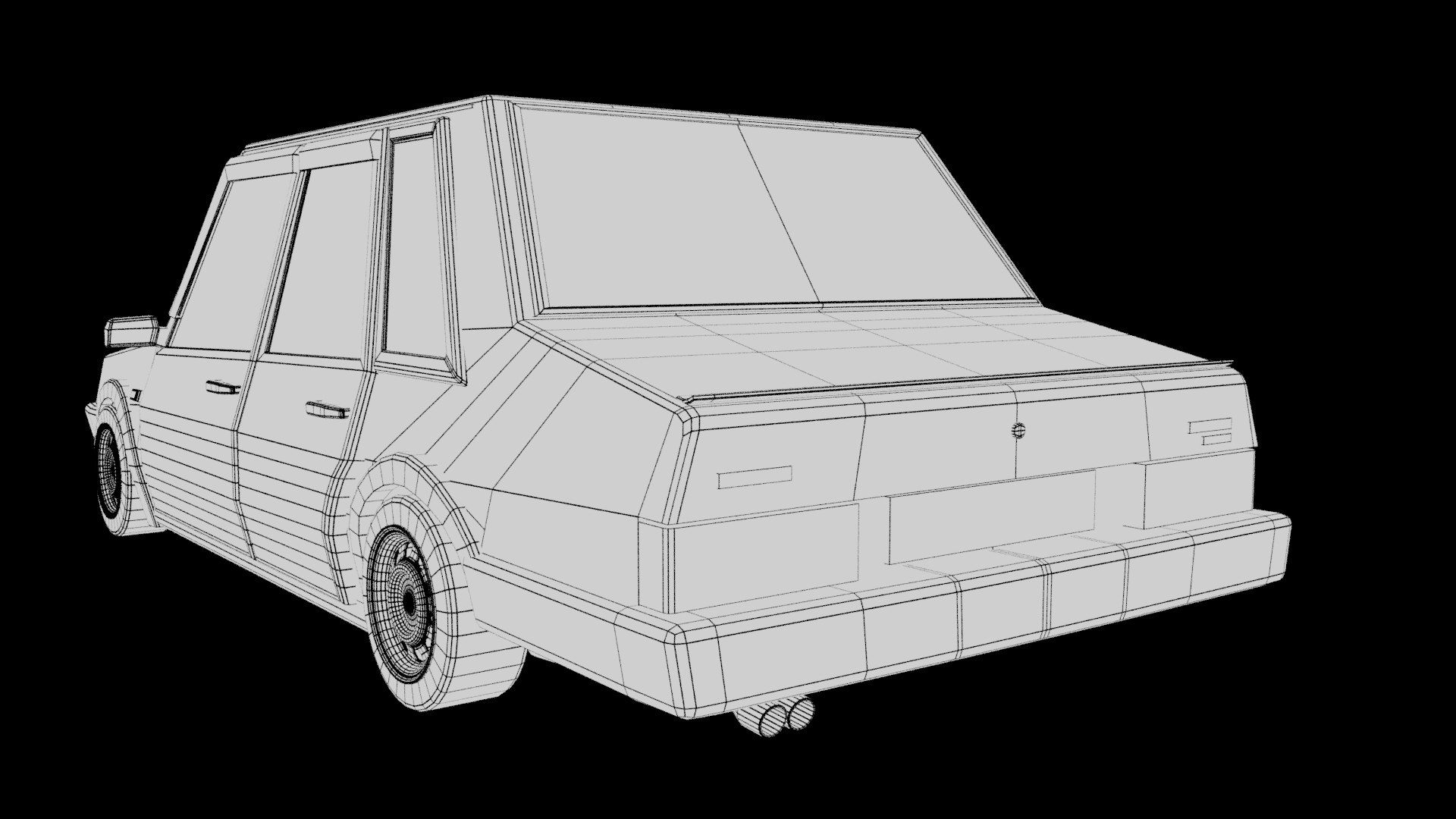 Lada Samara Sedan Cartoon 3D - TurboSquid 1980505