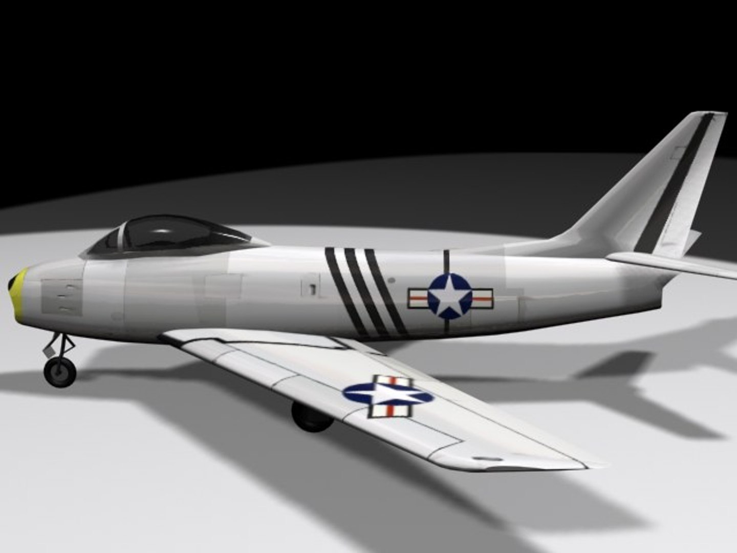 F-86 Jet 3d Model