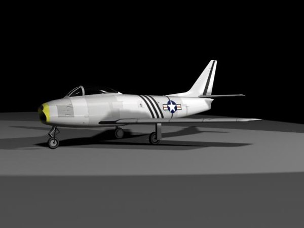 North American F-86 Sabre 3D Models for Download | TurboSquid