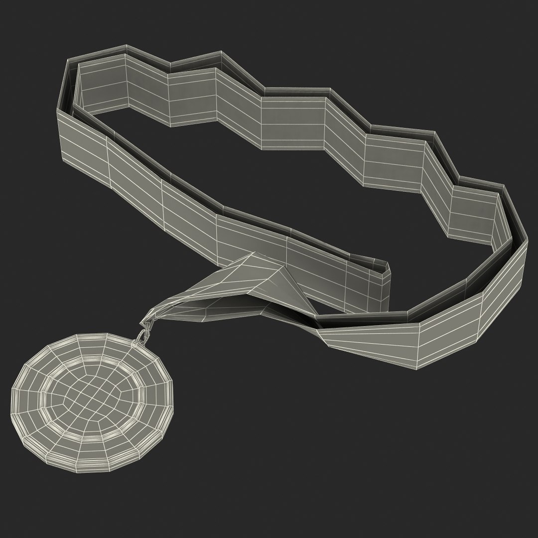 3d Model Award Medal 4 Silver