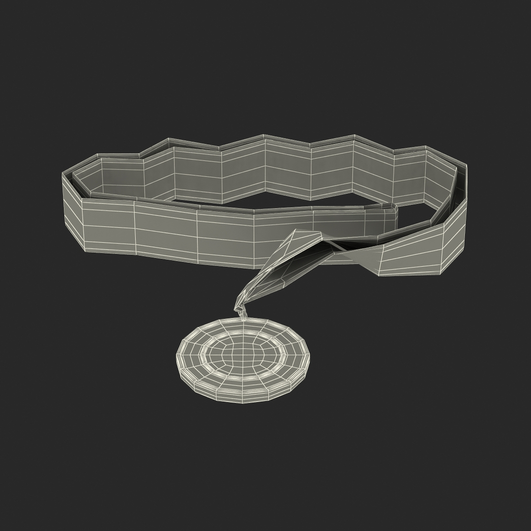 3d Model Award Medal 4 Silver