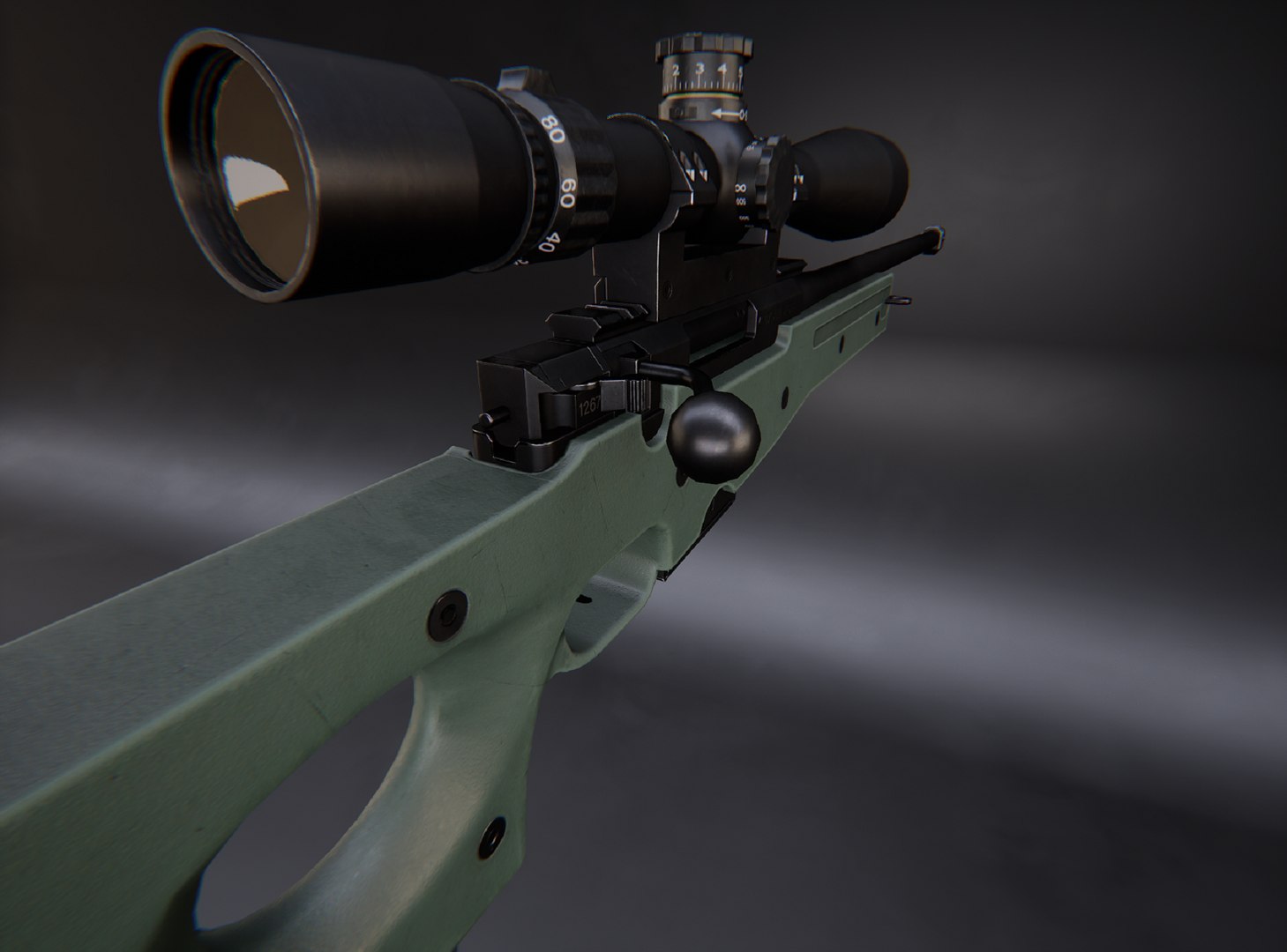 AWM AAA Game Ready PBR Low-poly 3D Model 3D - TurboSquid 2004427