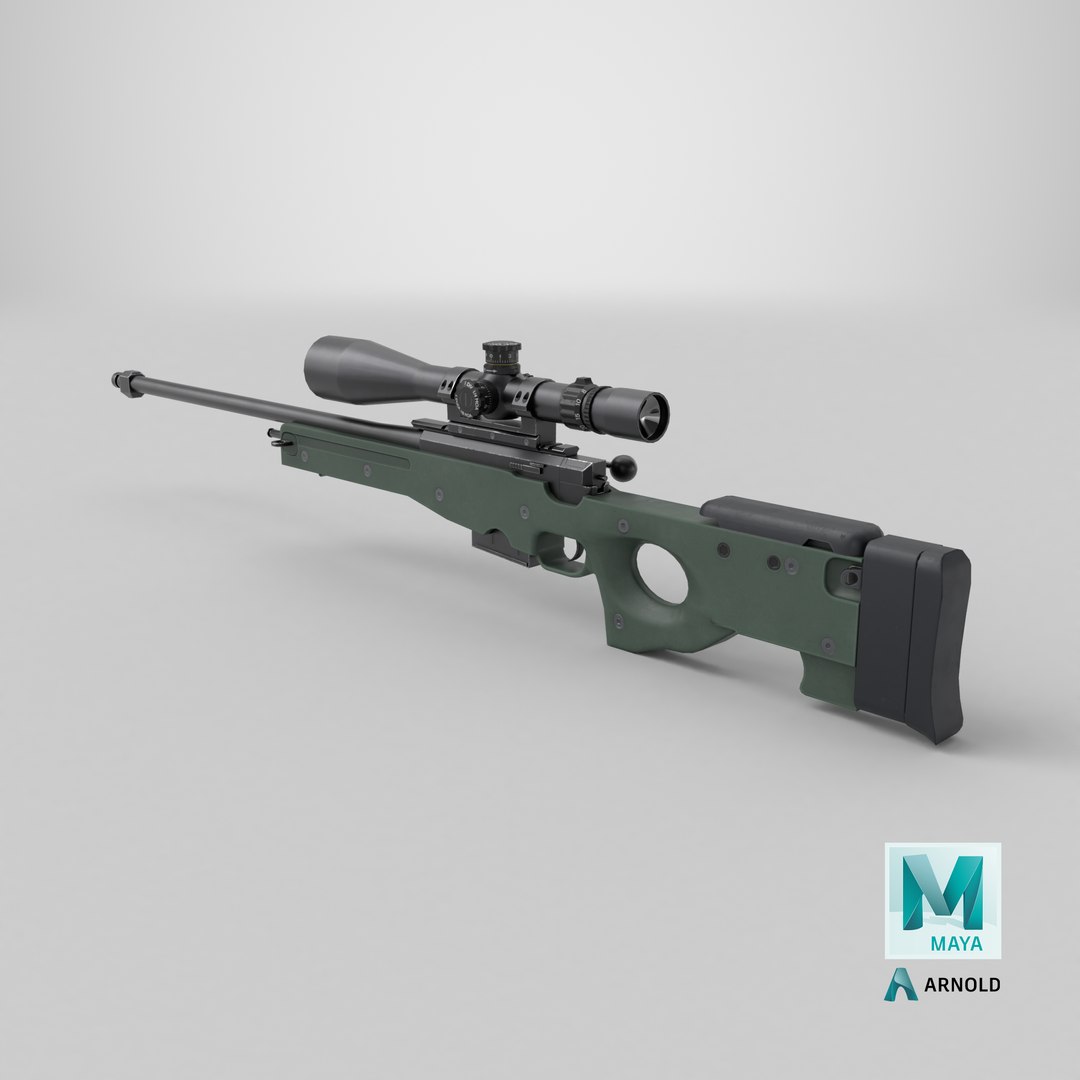 AWM AAA Game Ready PBR Low-poly 3D Model 3D - TurboSquid 2004427