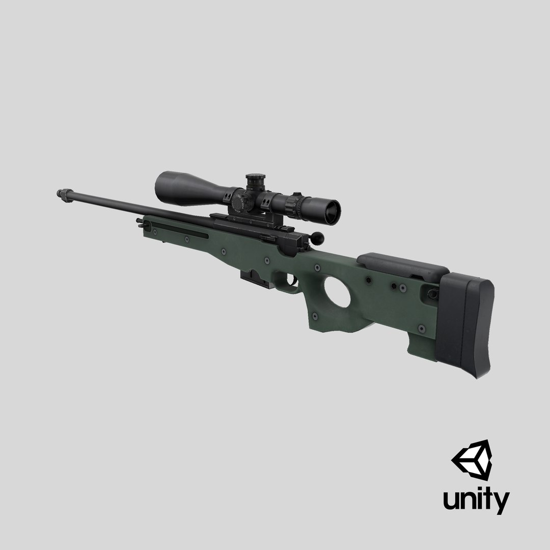 AWM AAA Game Ready PBR Low-poly 3D Model 3D - TurboSquid 2004427