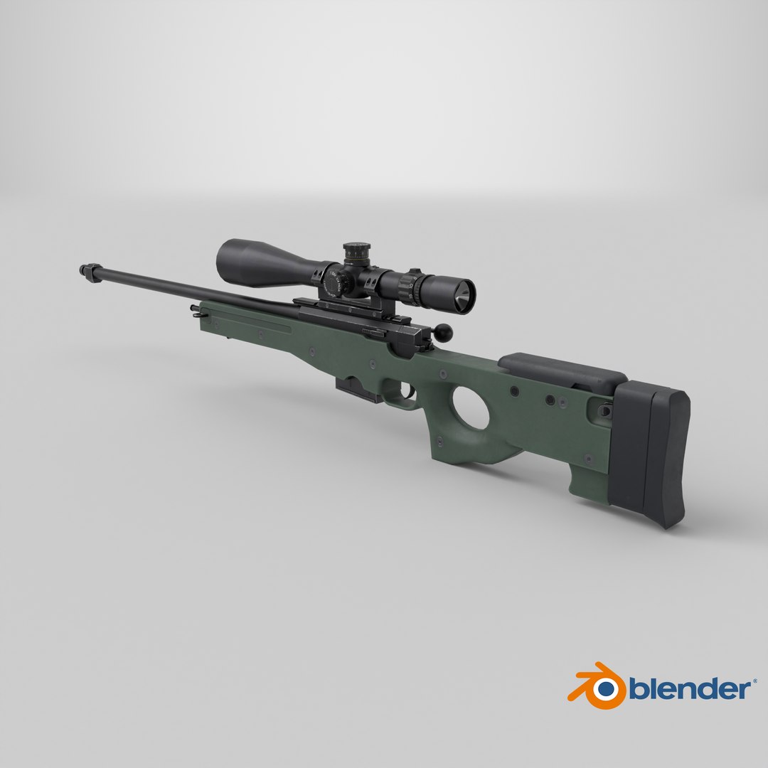 AWM AAA Game Ready PBR Low-poly 3D Model 3D - TurboSquid 2004427