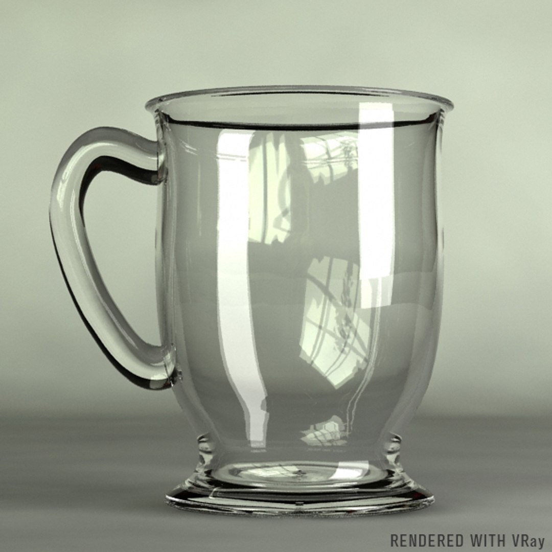 3d Glass Coffee Cup Model