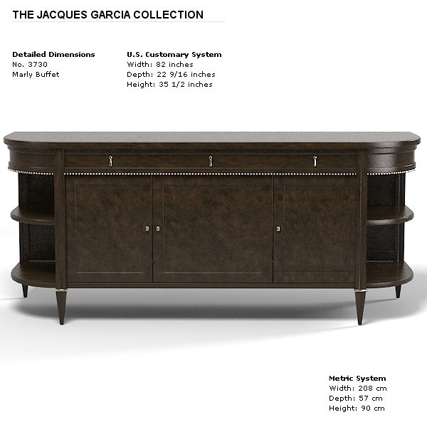 modelo 3d Baker Marly Buffet aparador 3730 Jacques Garcia - TurboSquid ...