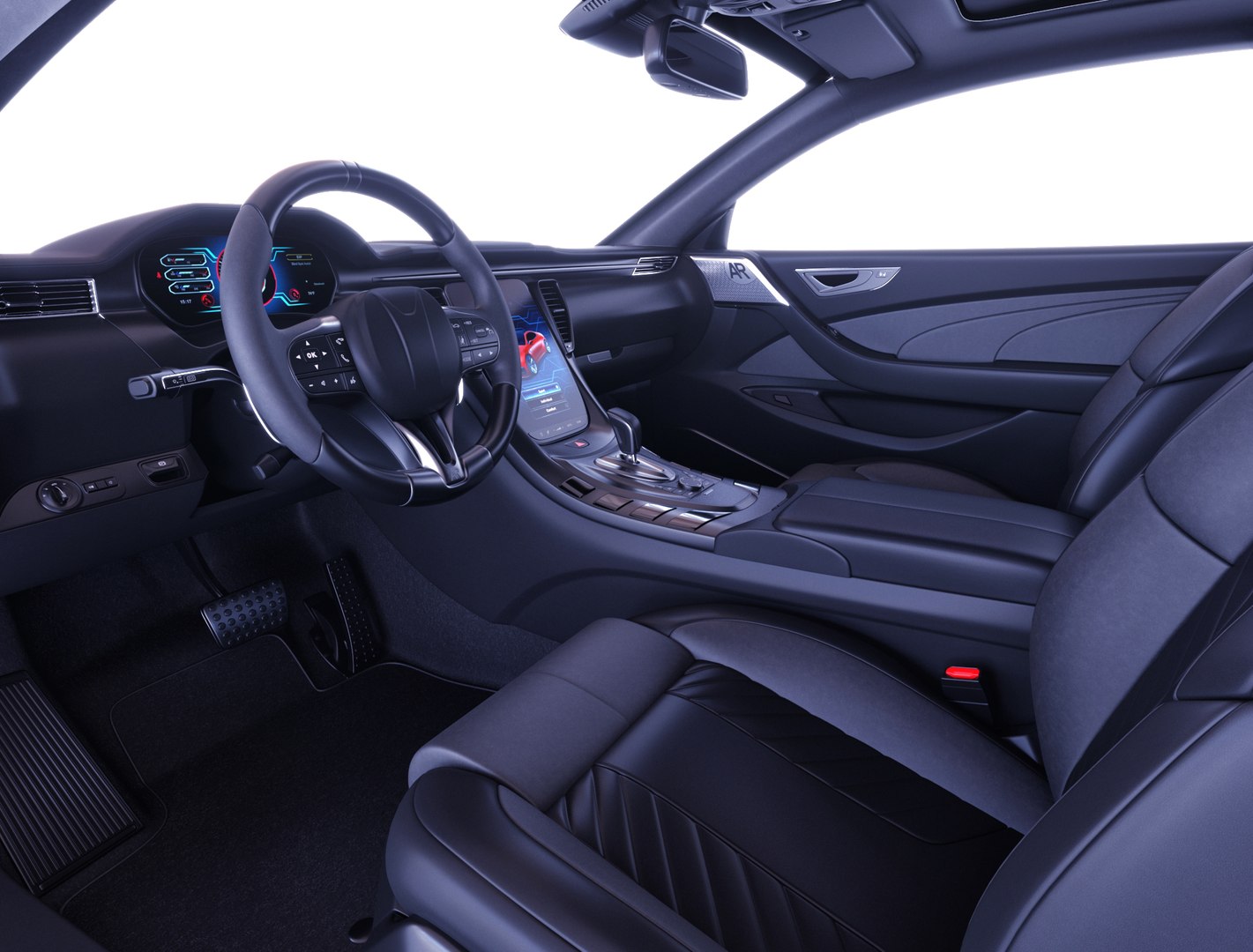 Interior Generic Sport Coupe 3D Model - TurboSquid 2332366