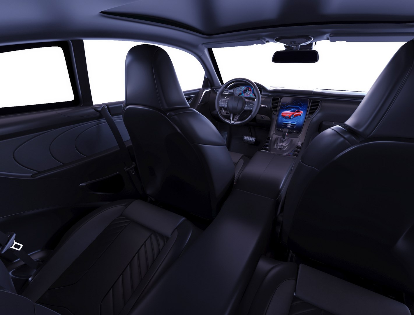 Interior Generic Sport Coupe 3D Model - TurboSquid 2332366