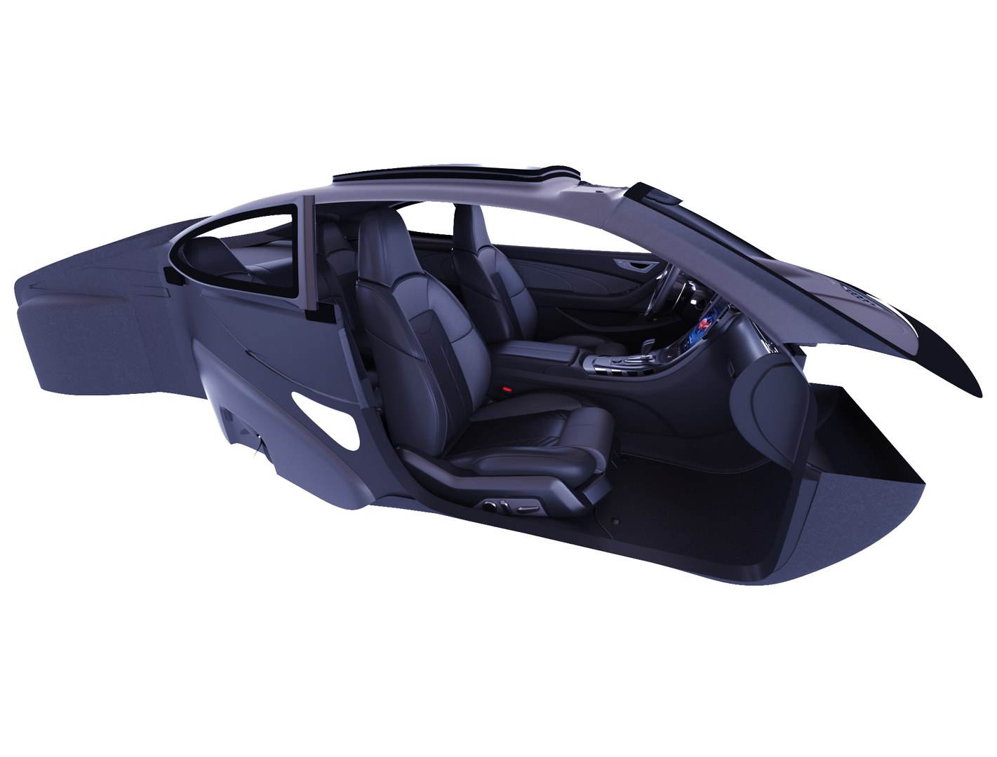 Interior Generic Sport Coupe 3D Model - TurboSquid 2332366