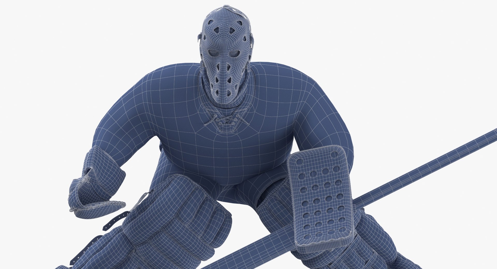 Ice Hockey Goalie Guarding 3D - TurboSquid 1520451