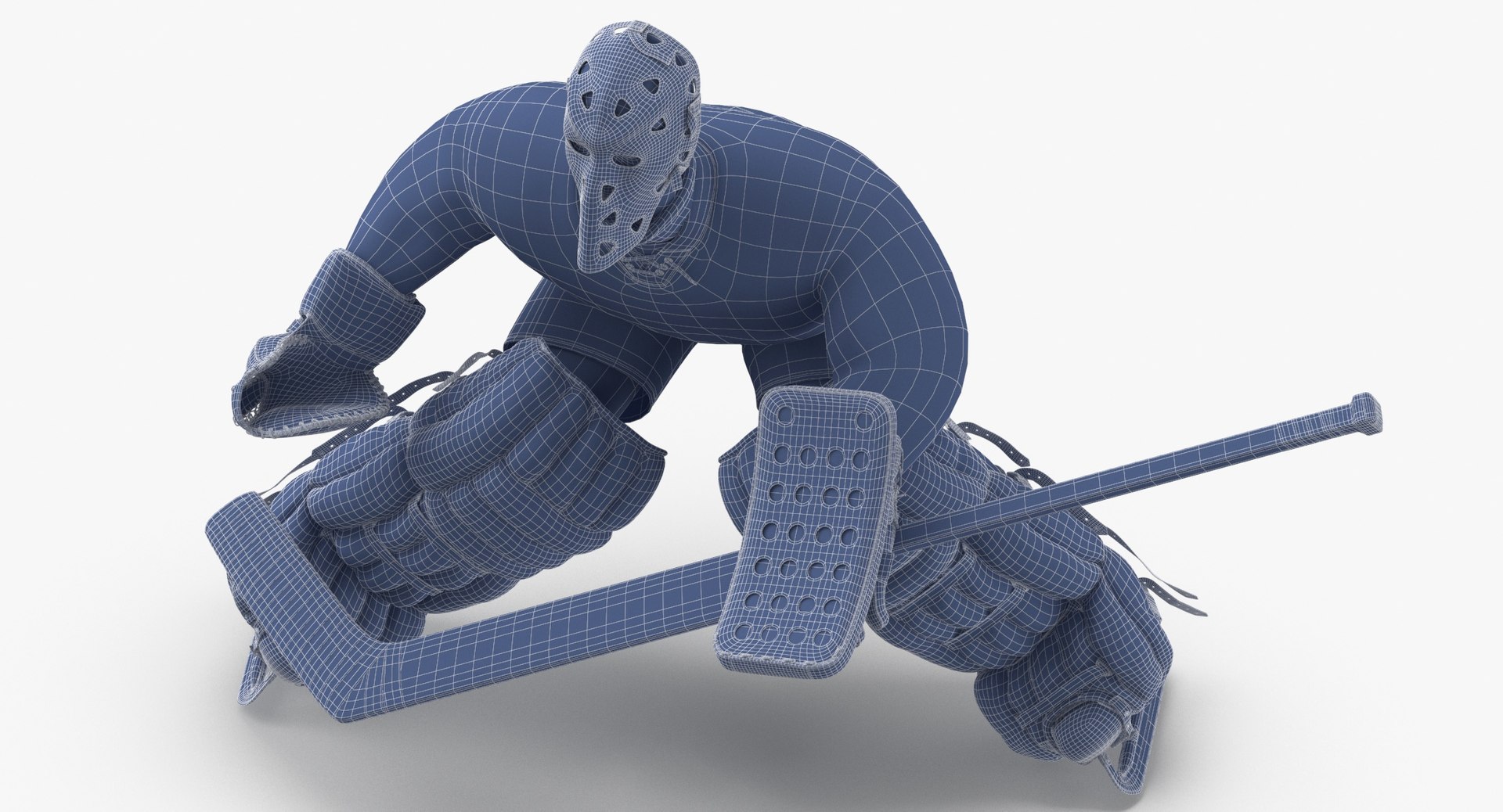 Ice Hockey Goalie Guarding 3D - TurboSquid 1520451