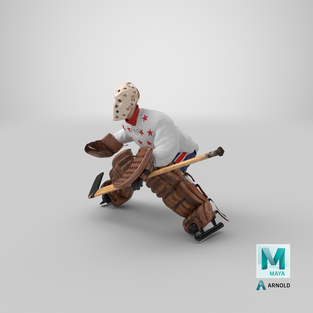 Ice hockey goalie guarding 3D - TurboSquid 1520451