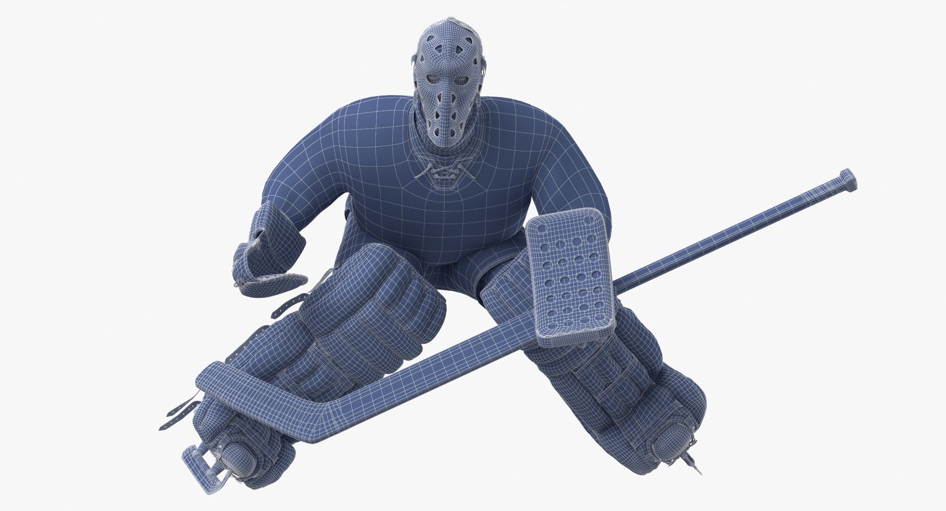 Ice Hockey Goalie Guarding 3D - TurboSquid 1520451