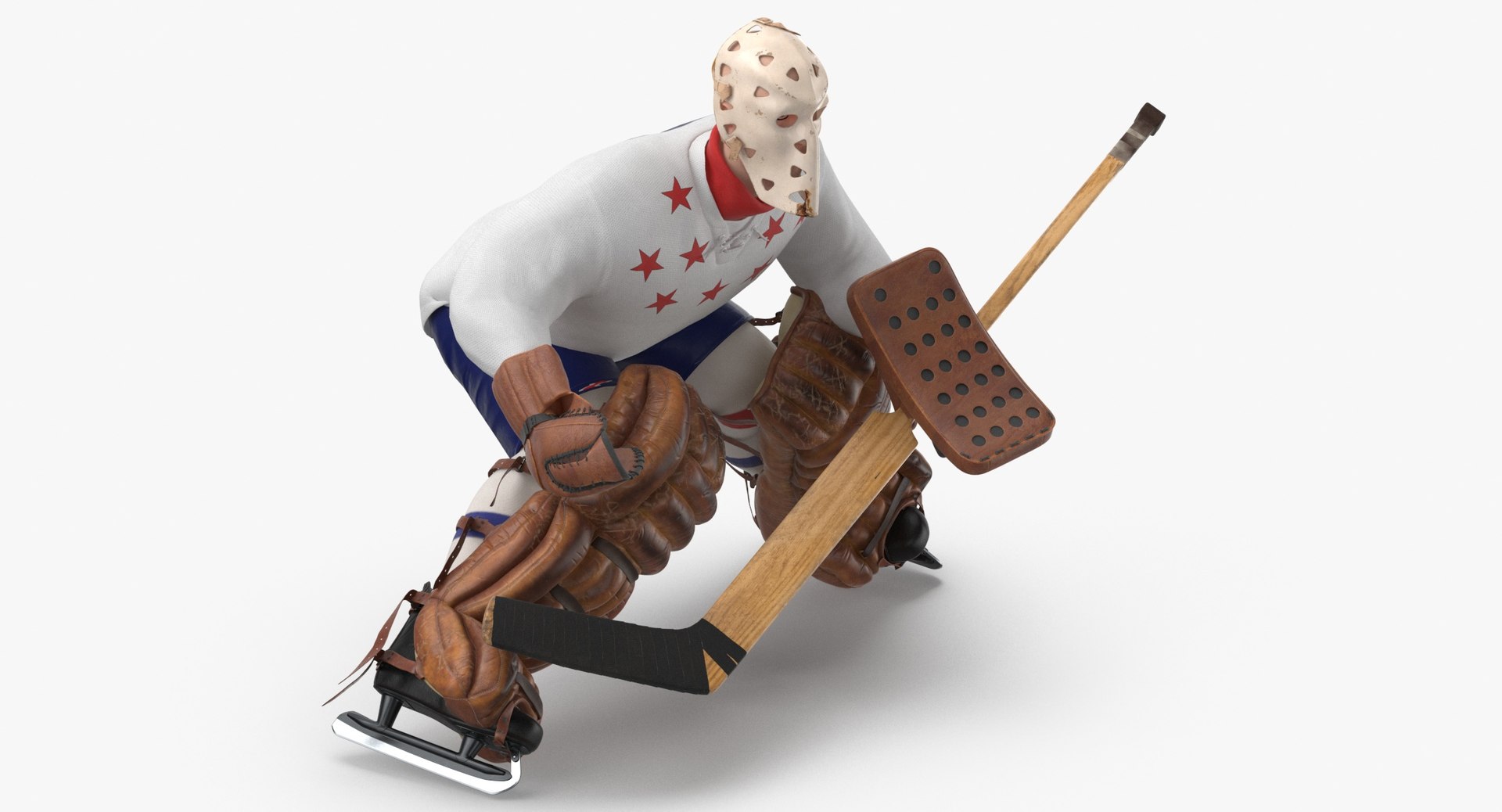 Ice Hockey Goalie Guarding 3D - TurboSquid 1520451