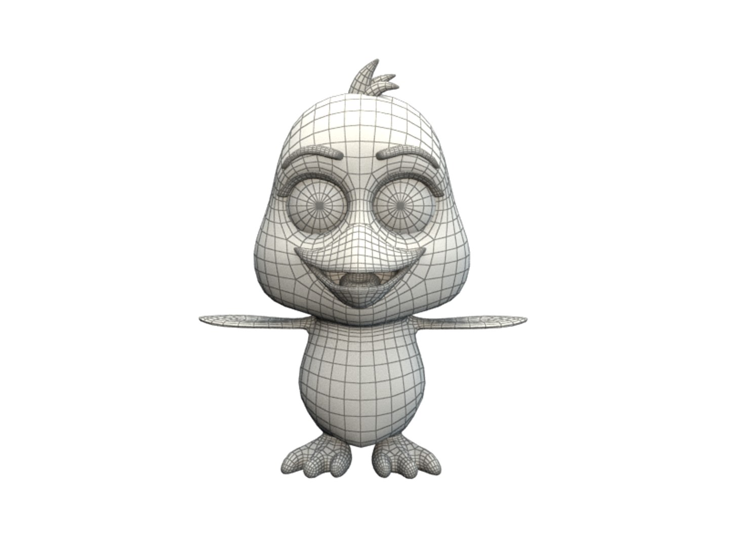 3D Cartoon Chicken - TurboSquid 1797162