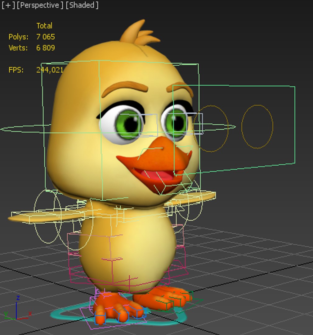 3D Cartoon Chicken - TurboSquid 1797162