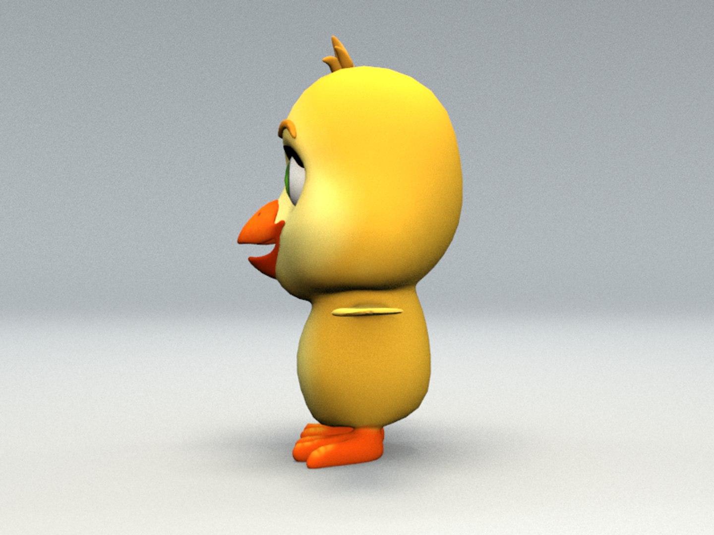 3D Cartoon Chicken - TurboSquid 1797162