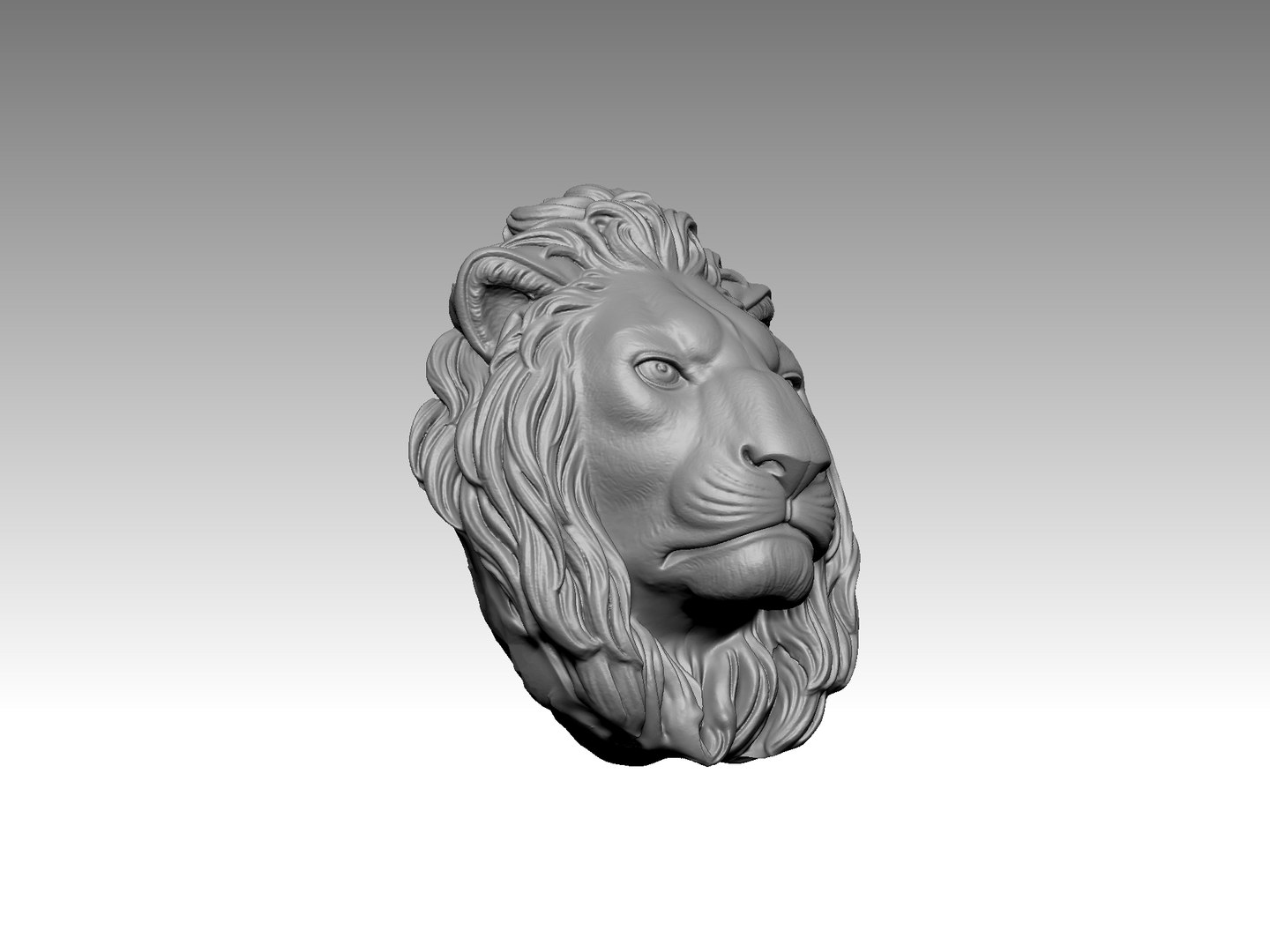 3D Lion Head Relief - TurboSquid 2385991