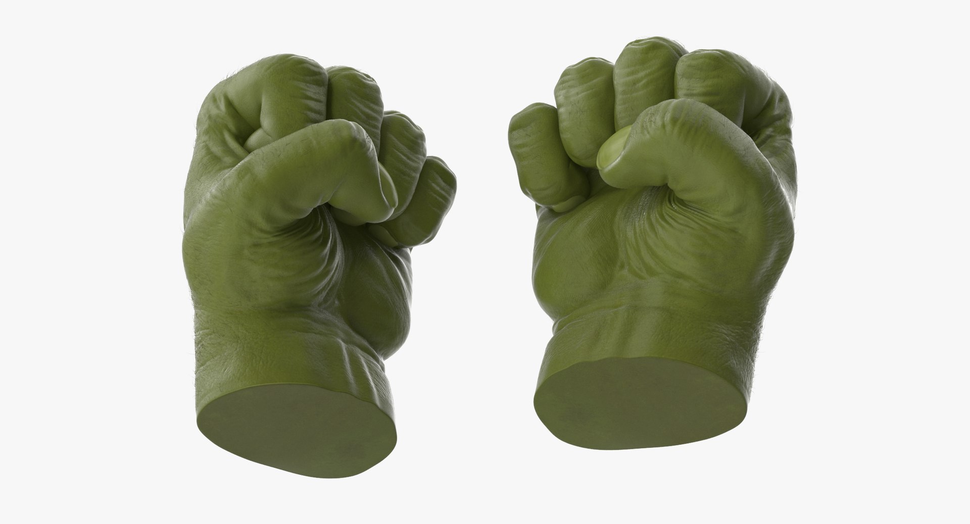 hulk hands opened closed 3d max