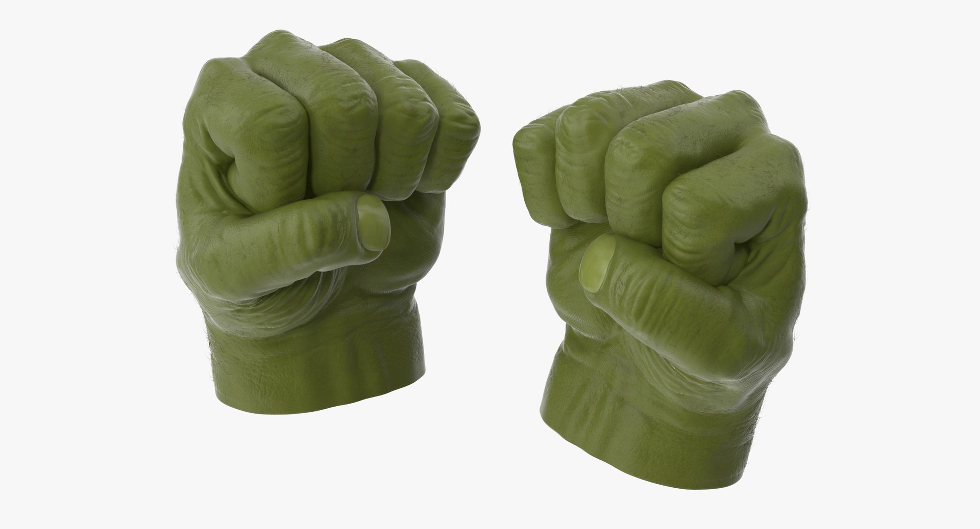 hulk hands opened closed 3d max