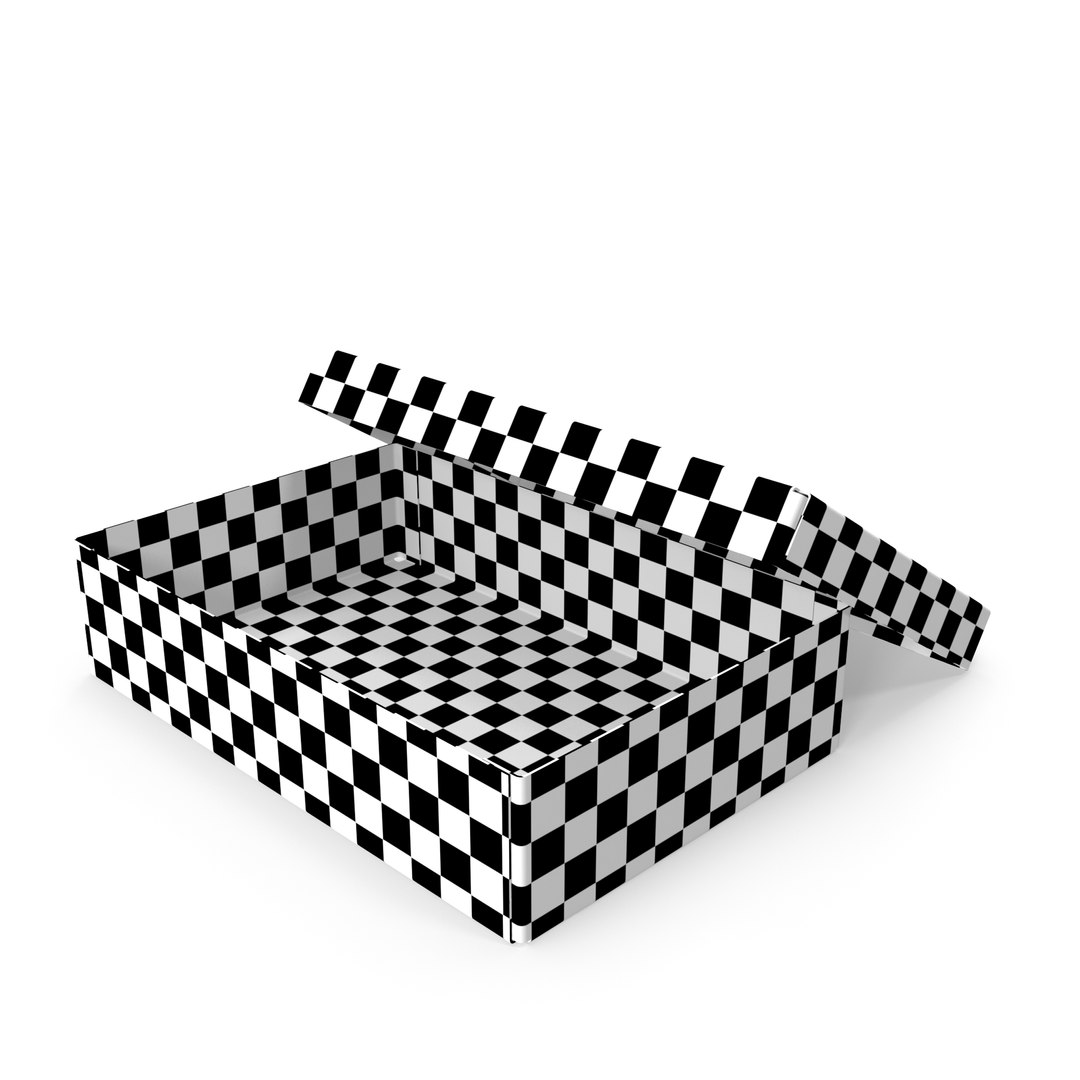 3D Model Cardboard Box Black 06 - TurboSquid 1973354