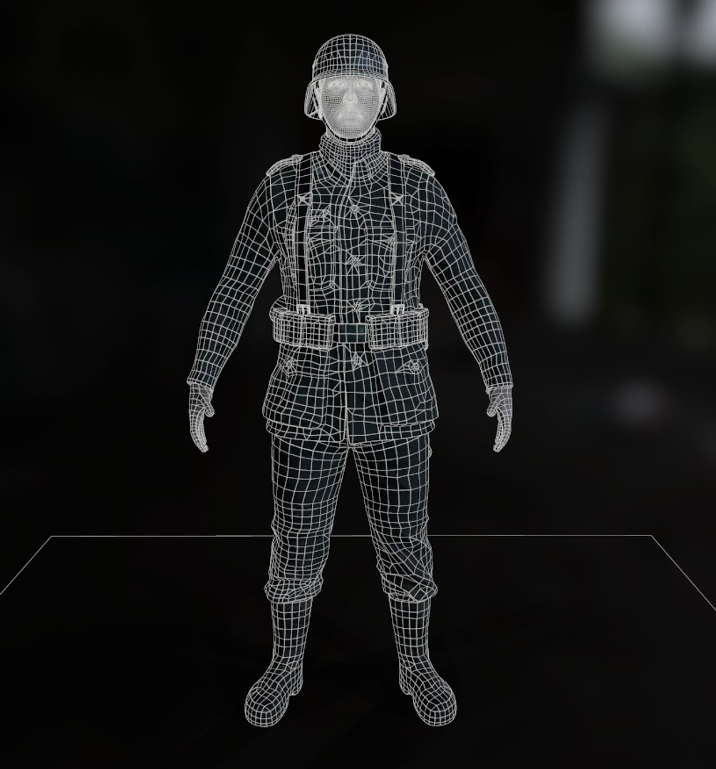 Wehrmacht soldier 3D model - TurboSquid 1785946