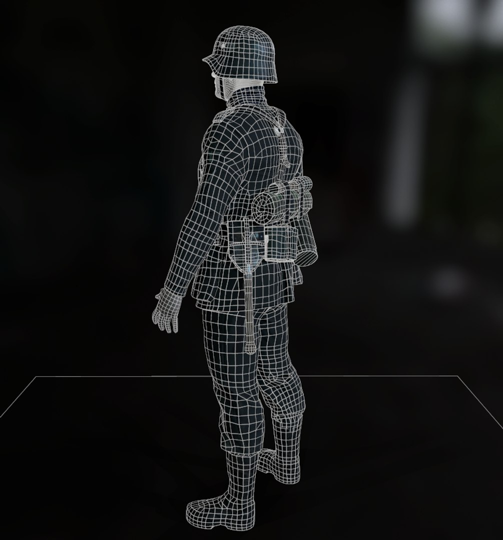 Wehrmacht soldier 3D model - TurboSquid 1785946