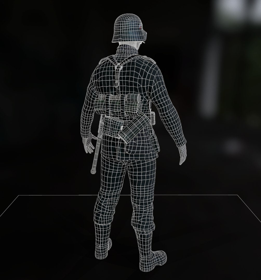 Wehrmacht soldier 3D model - TurboSquid 1785946