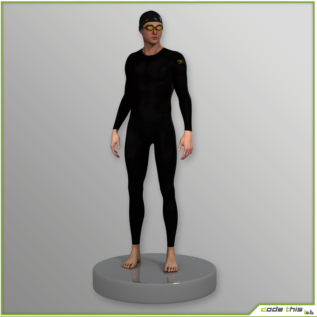 modelo 3d Nadador masculino y femenino cg - TurboSquid 1153536