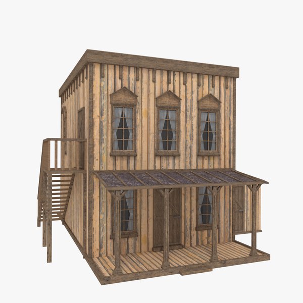 Western house 3D model - TurboSquid 1402130