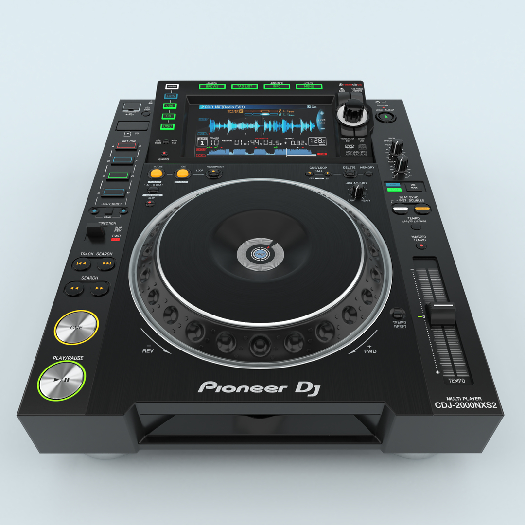 3D Professional DJ Player Pioneer CDJ 2000NXS2 and Mixer Pioneer ...