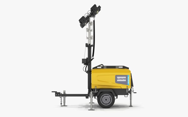 modelo 3d Torre de iluminación Atlas Copco HiLight V5 - TurboSquid 1558398