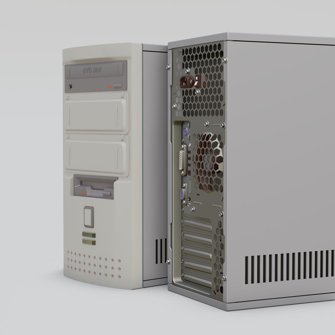 Old System Unit 3D Model - TurboSquid 1986394