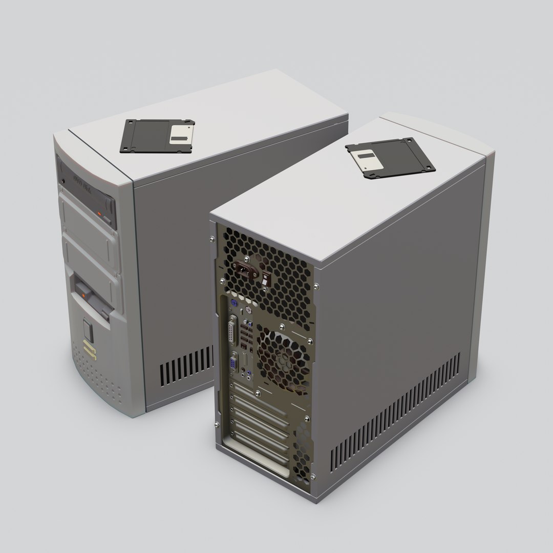 Old System Unit 3D Model - TurboSquid 1986394