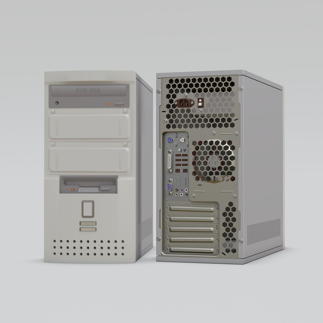 Old System Unit 3D Model - TurboSquid 1986394