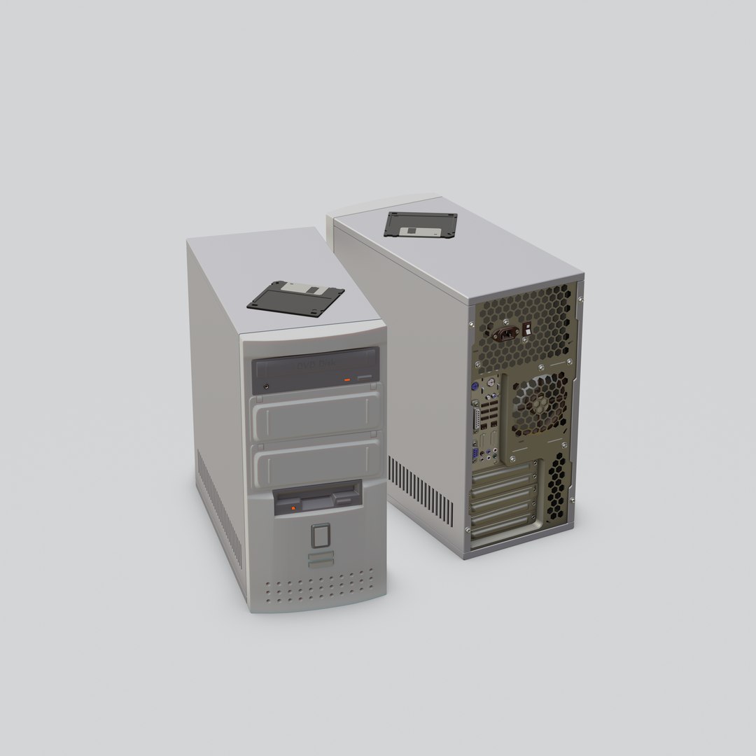 Old System Unit 3D Model - TurboSquid 1986394