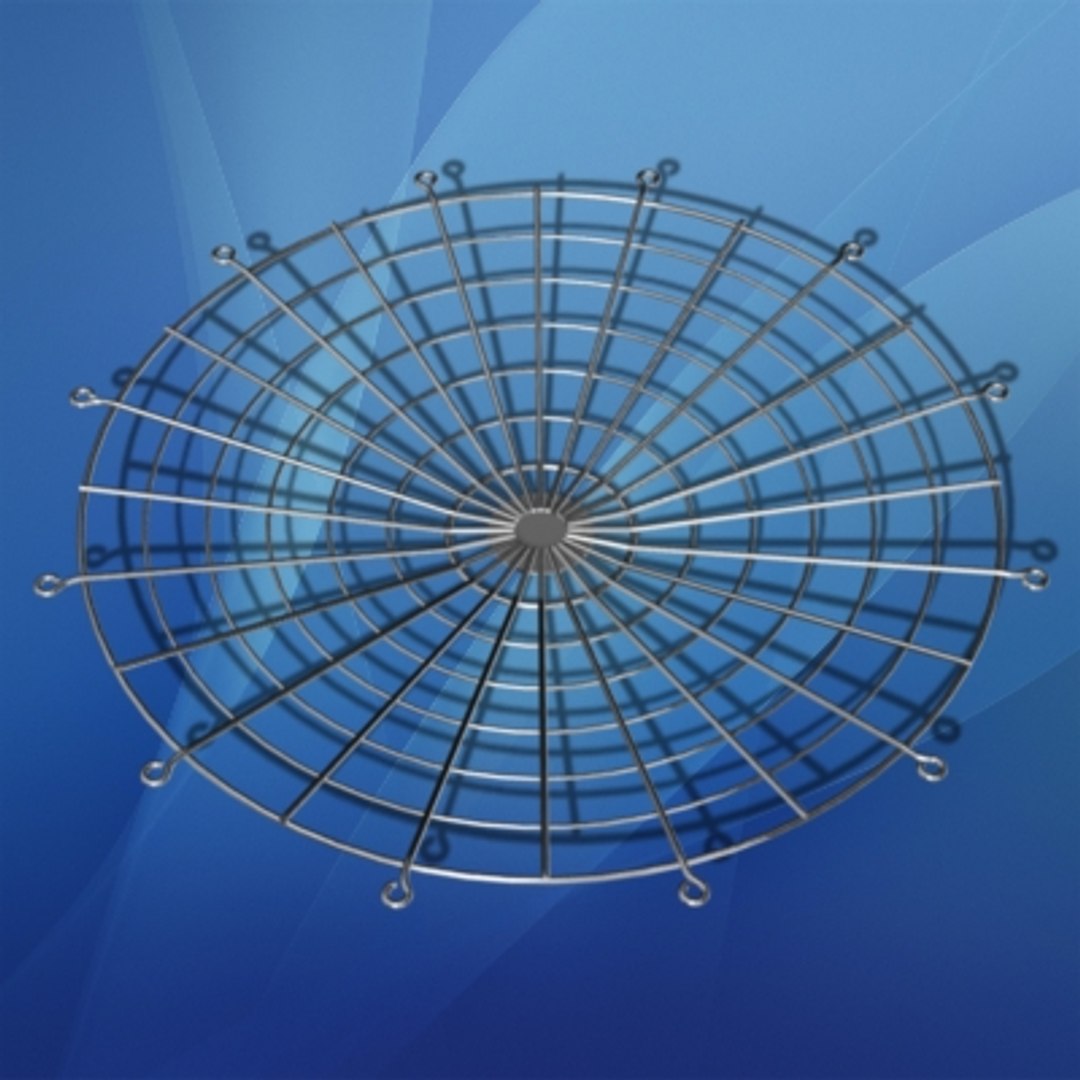 Chrome Fan Guard 3d Model