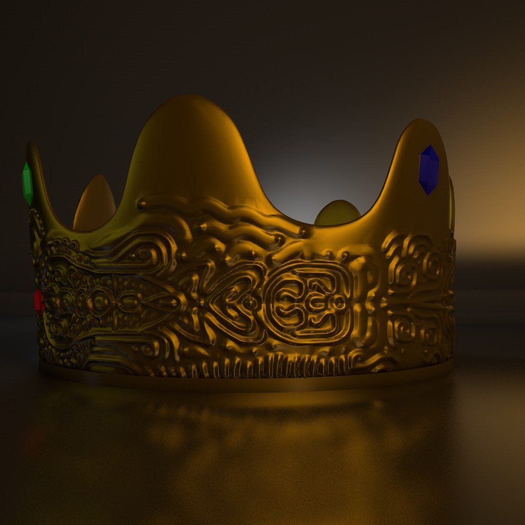 Gold Crown 3d Model