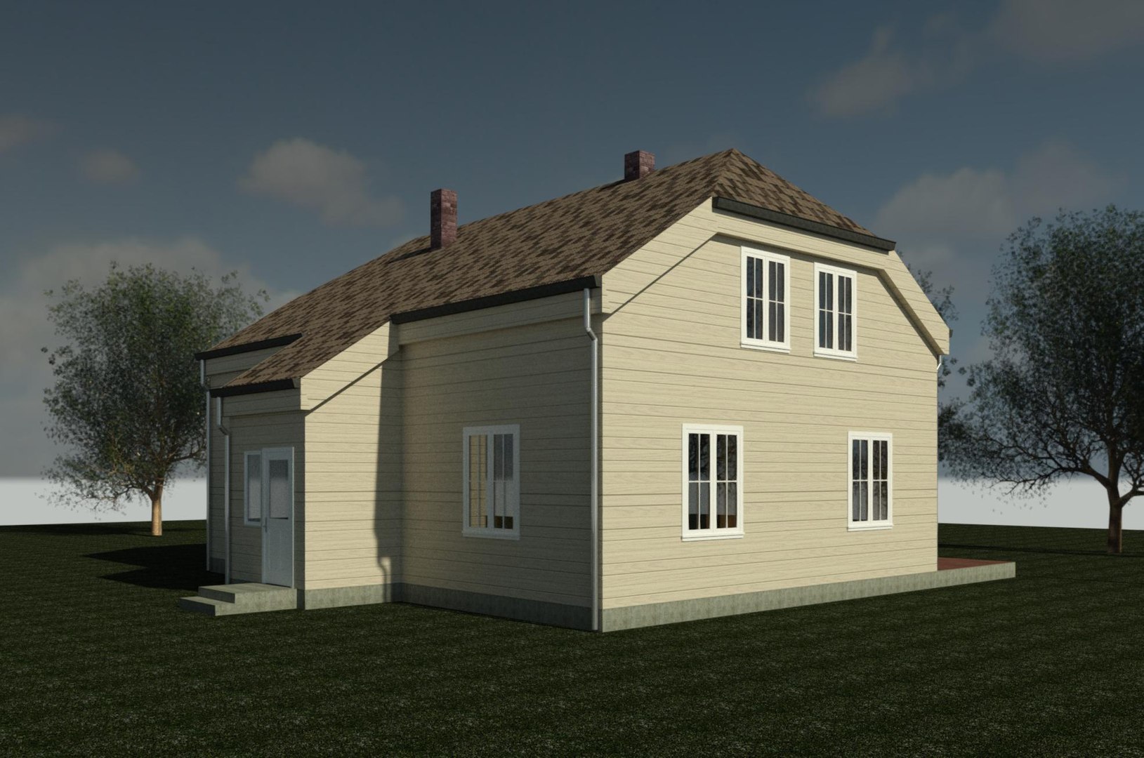 Revit north europe traditional 3D model - TurboSquid 1691539
