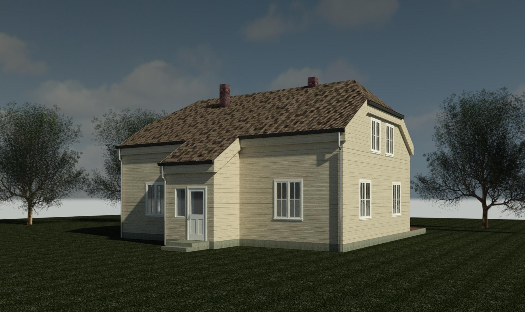 Revit north europe traditional 3D model - TurboSquid 1691539