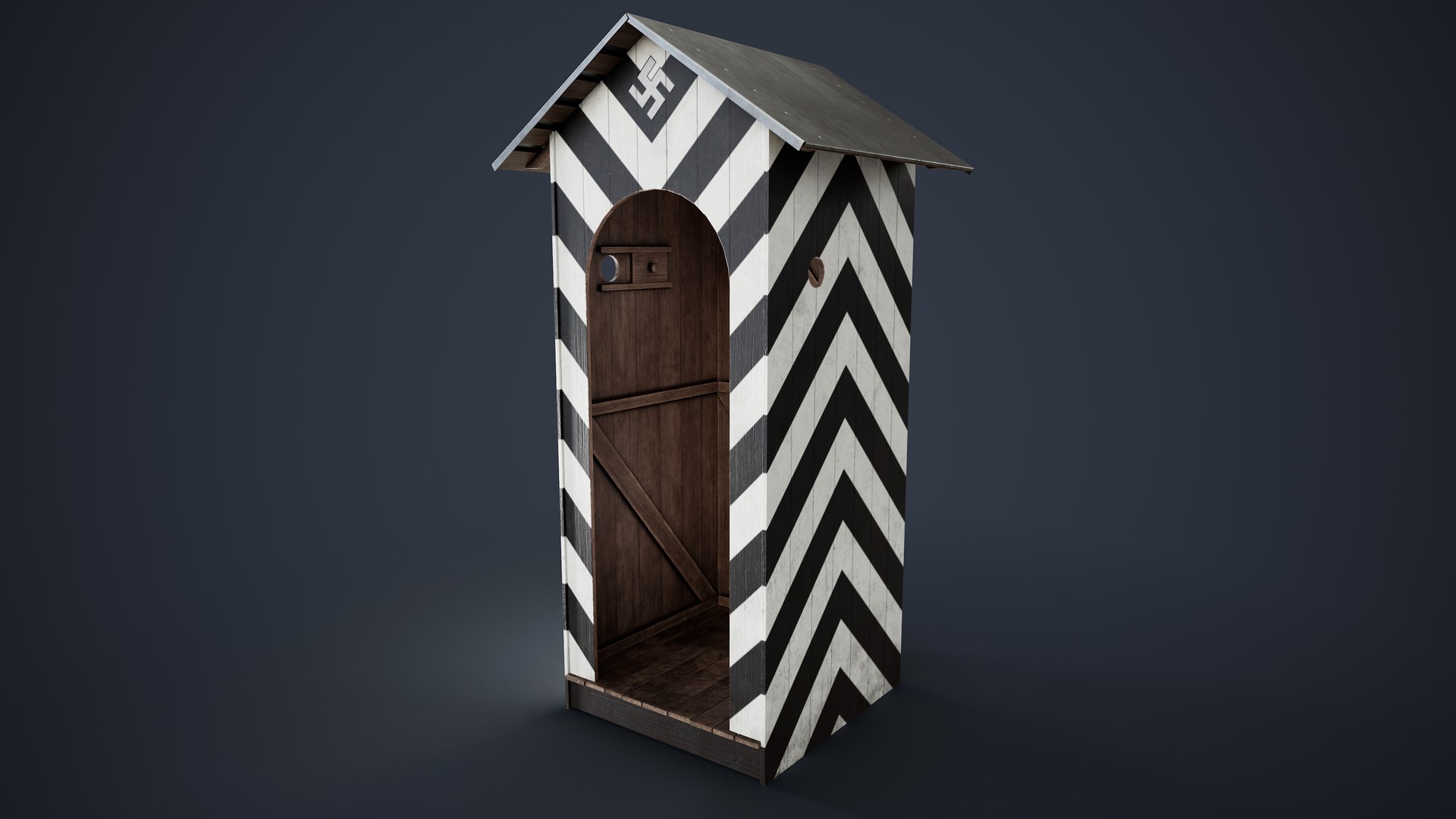 3D WW2 German Checkpoint Booth - TurboSquid 2174873