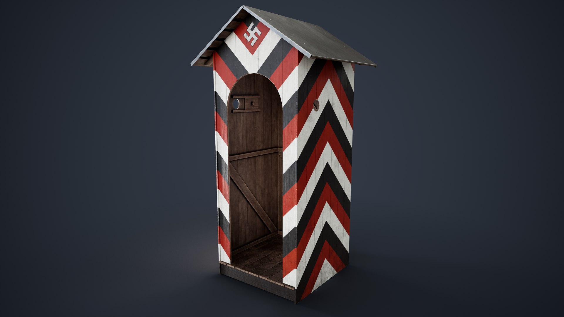 3D WW2 German Checkpoint Booth - TurboSquid 2174873