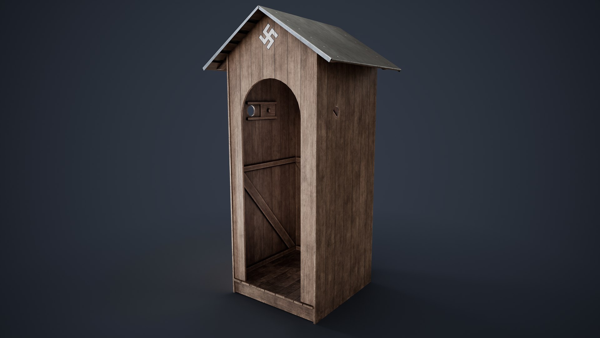 3D WW2 German Checkpoint Booth - TurboSquid 2174873