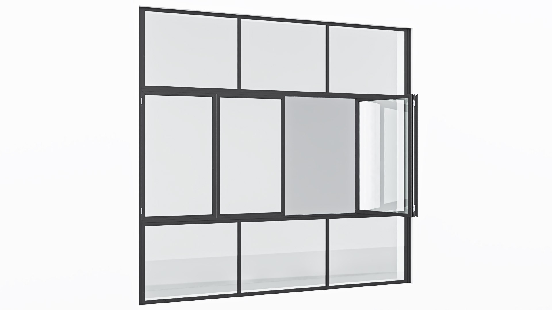 3D model Collection Aluminium window x4 2 - TurboSquid 1875527