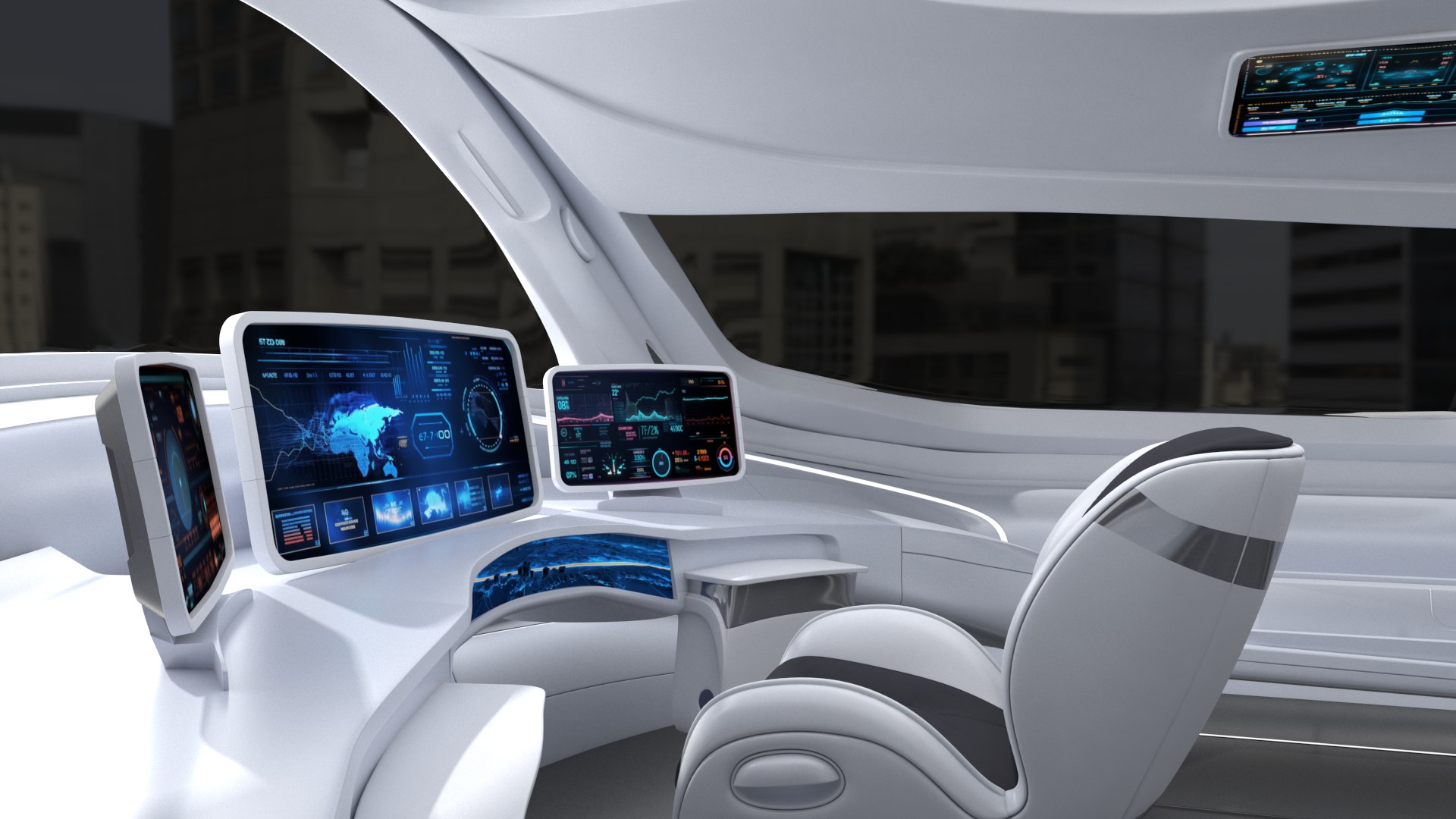 3D Future High -speed Train Cockpit Model - TurboSquid 2146212