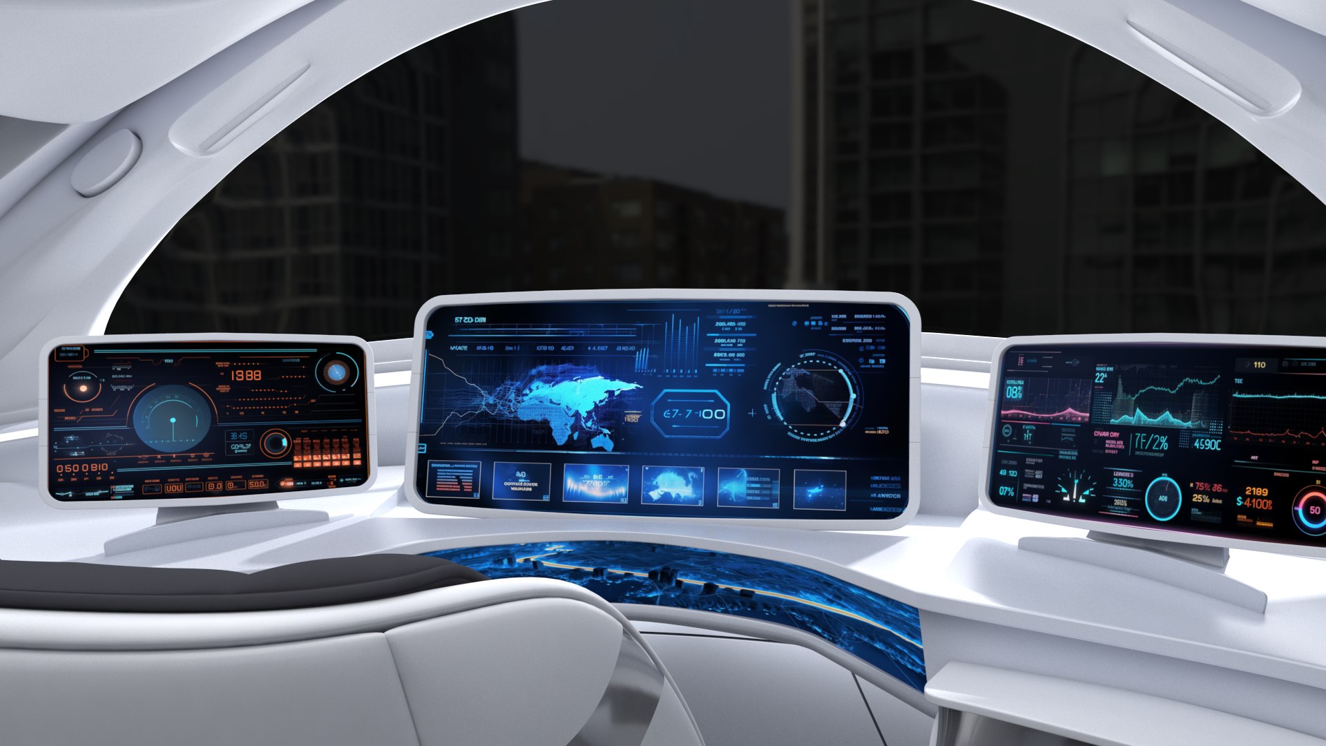 3D Future High -speed Train Cockpit Model - TurboSquid 2146212
