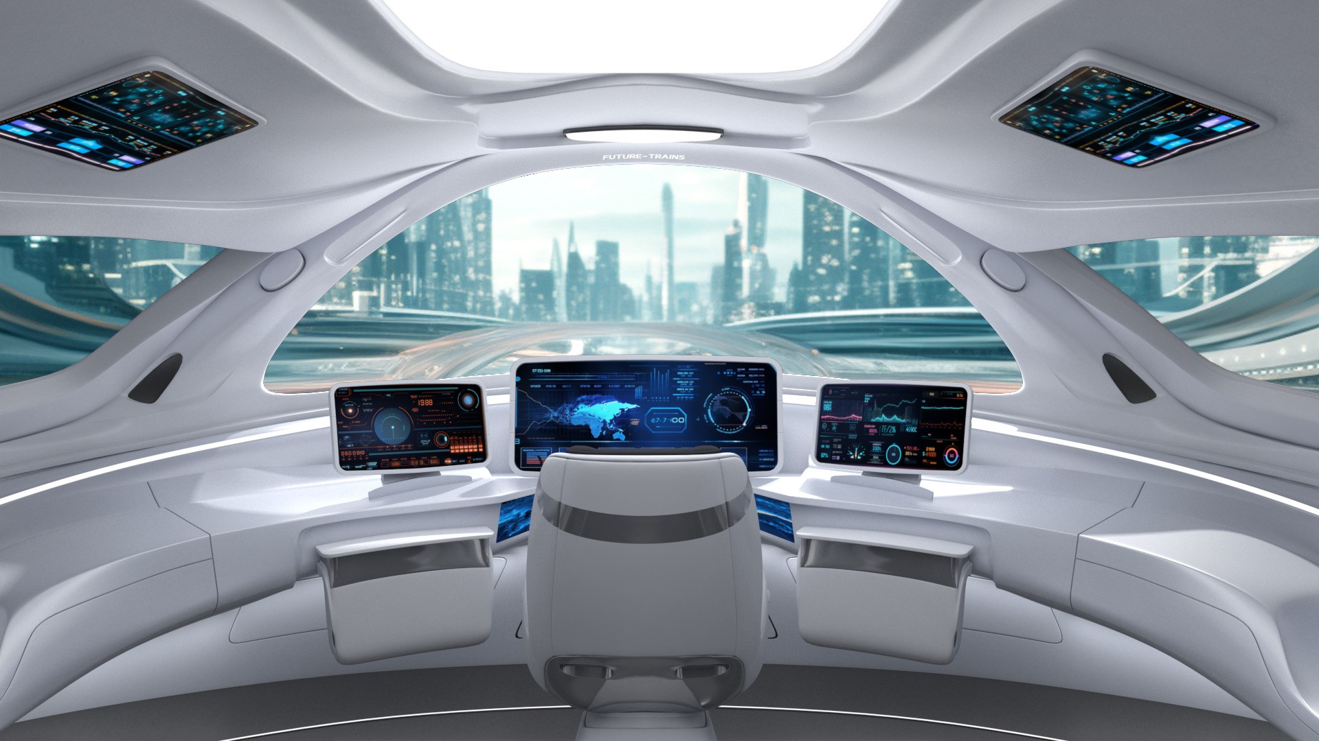 3D Future High -speed Train Cockpit Model - TurboSquid 2146212
